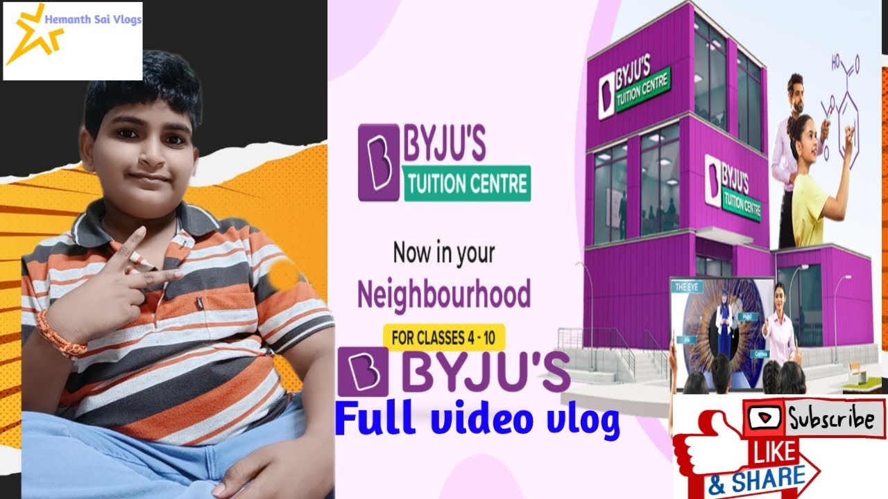 || In Byjus tution centre Full video vlog|| #hemanthsaibyjus # ...