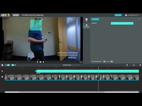 AXIS Case Insight - Manually redacting video files