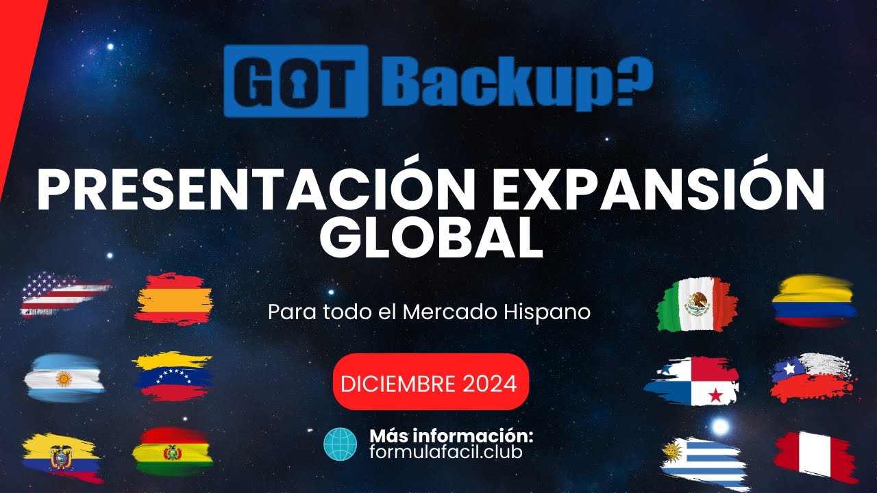 📢Gotbackup en Español - Presentación Expansión Global actualizada a DICIEMBRE 2024 - YouTube
