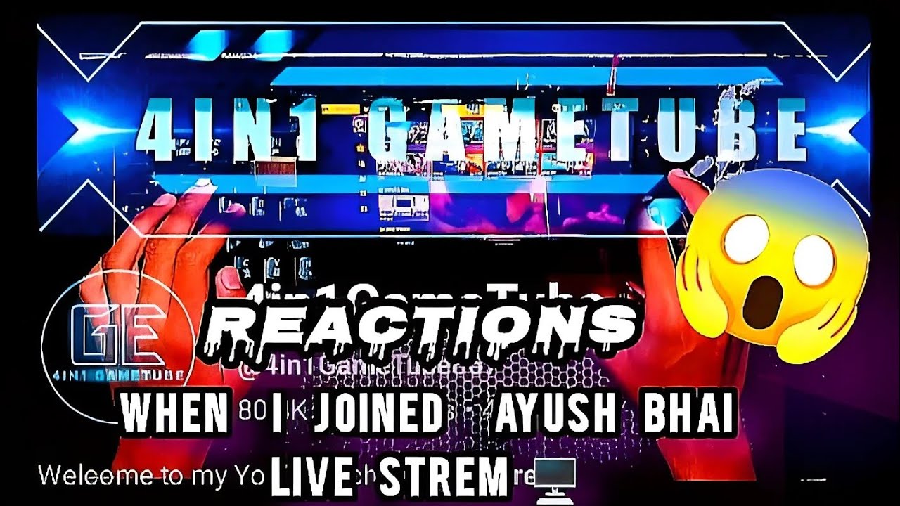When I Joined Ayush bhai live strem and their Reactions ...