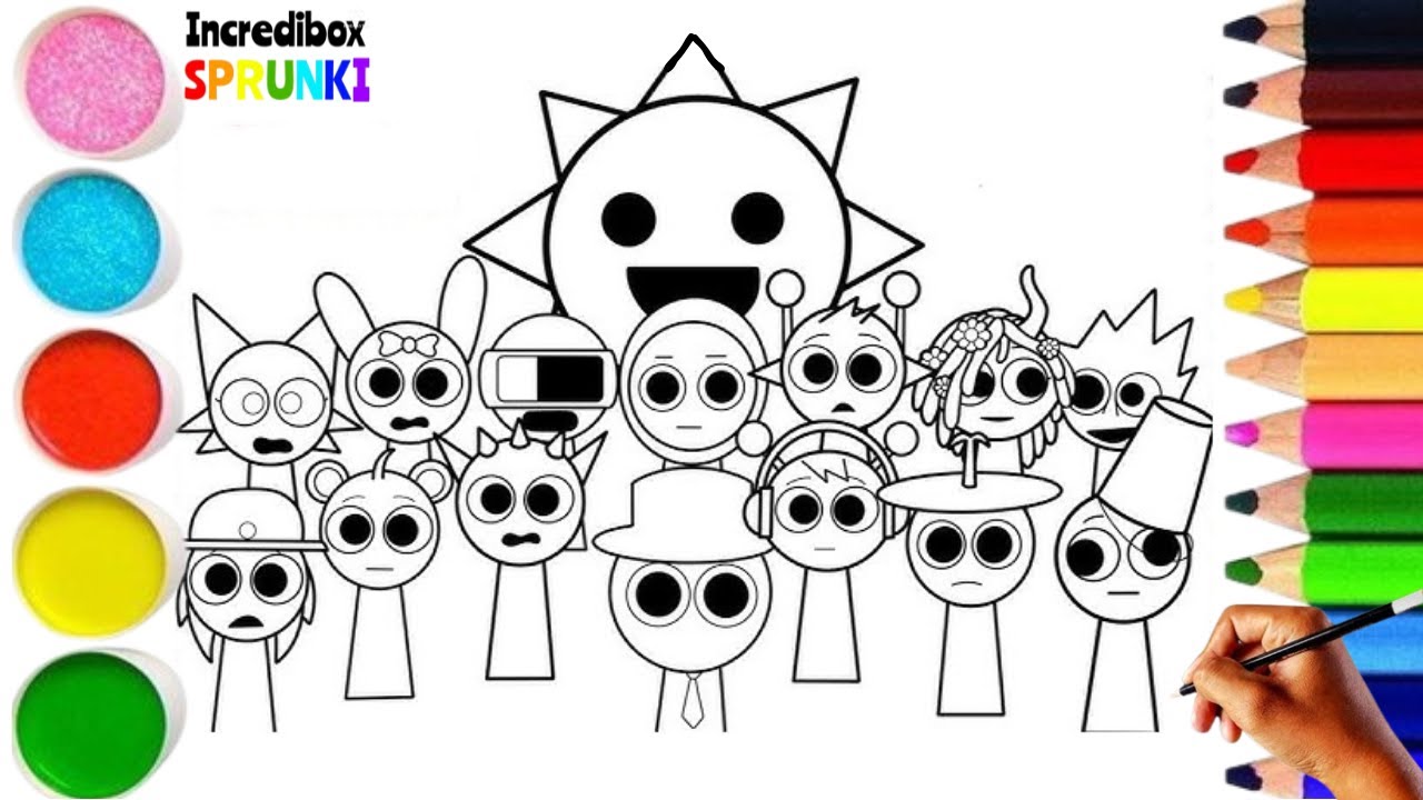 Incredibox Sprunki New CXoloring Pages🔥🌈🎶How to Color original version ...