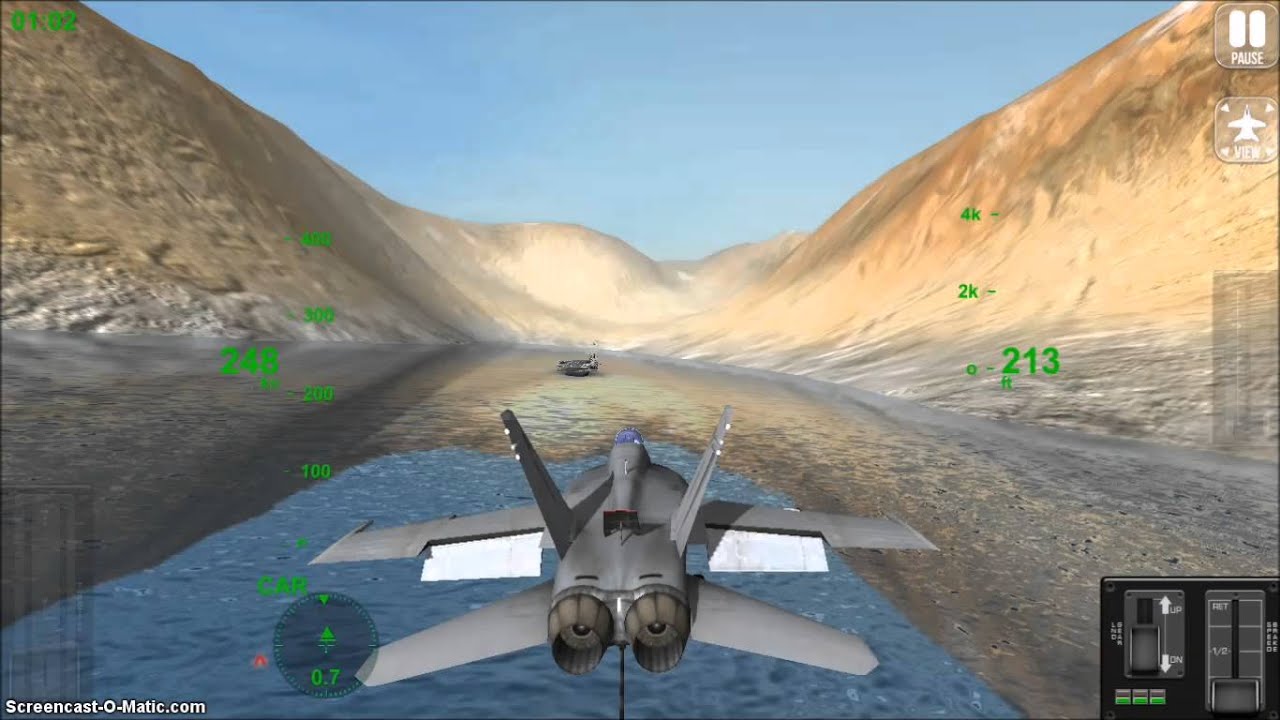 F-18 Carrier Landing Windows 8.1 Gameplay - YouTube
