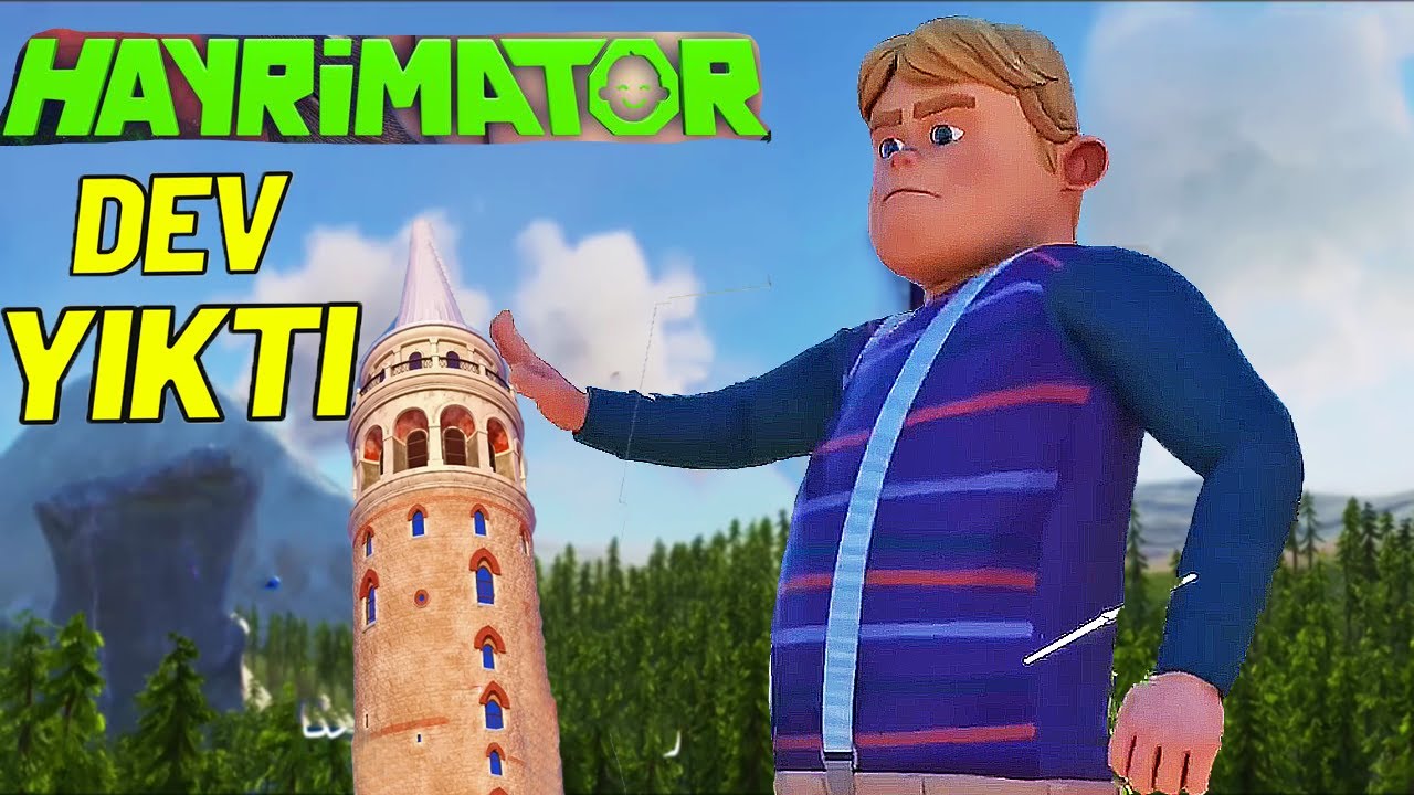 Dev robot hayrimatör !😱 galata kulesini yıktı - YouTube