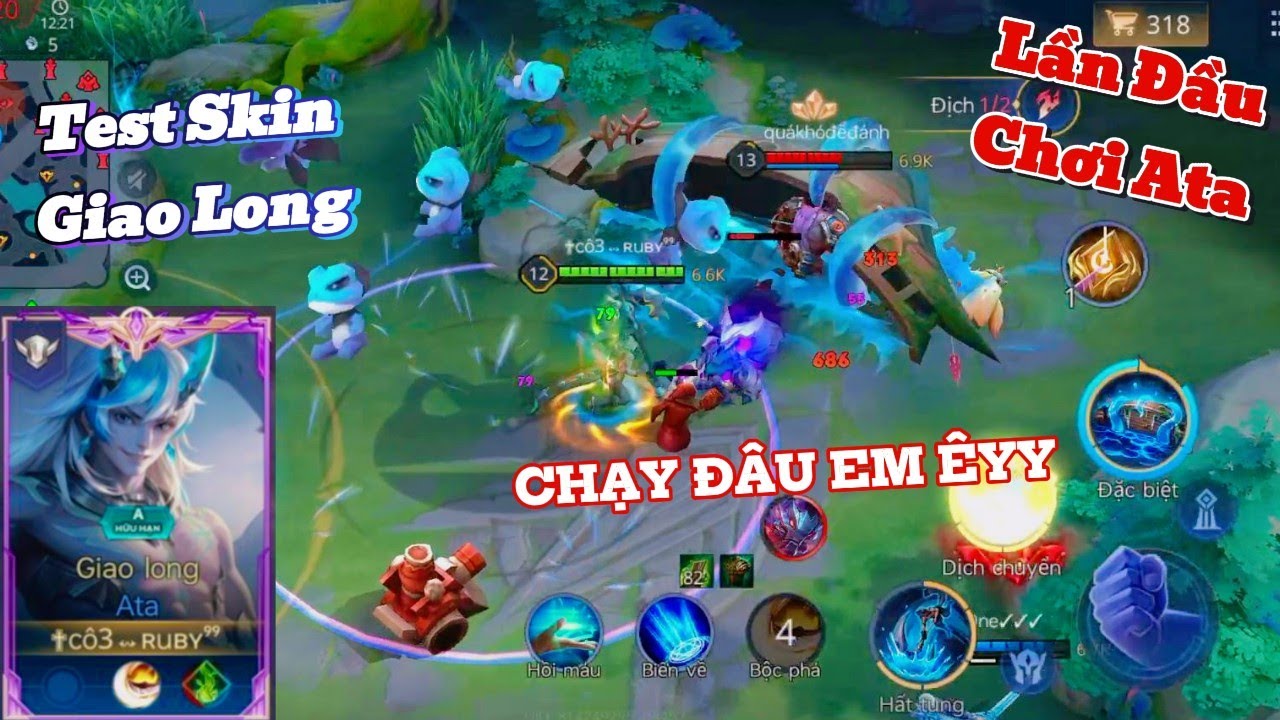 Lần Đầu Chơi Ata - Skin Giao Long 6 QH Có Đẹp? " Tướng Này Đi SP Cũng ...
