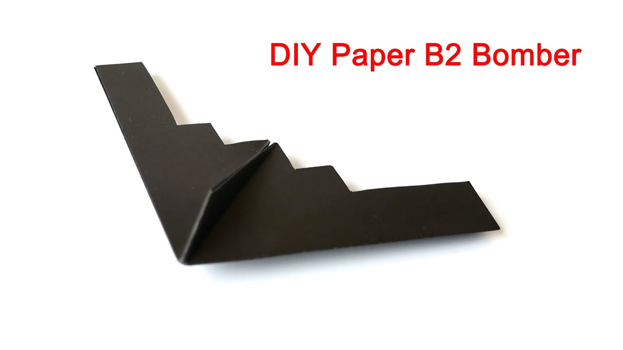 How To Make Paper Airplane B2 Stealth Bomber DIY Paper Crafts B2 how-to-make-paper-airplane-b2-stealth-bomber-diy-paper-crafts-b2