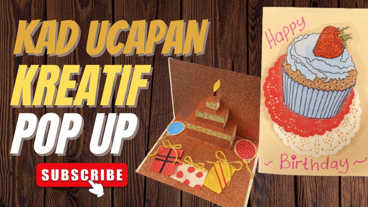 KAD HARI JADI | POP UP BIRTHDAY CARD | DIY CARD | KAD KREATIF # ...