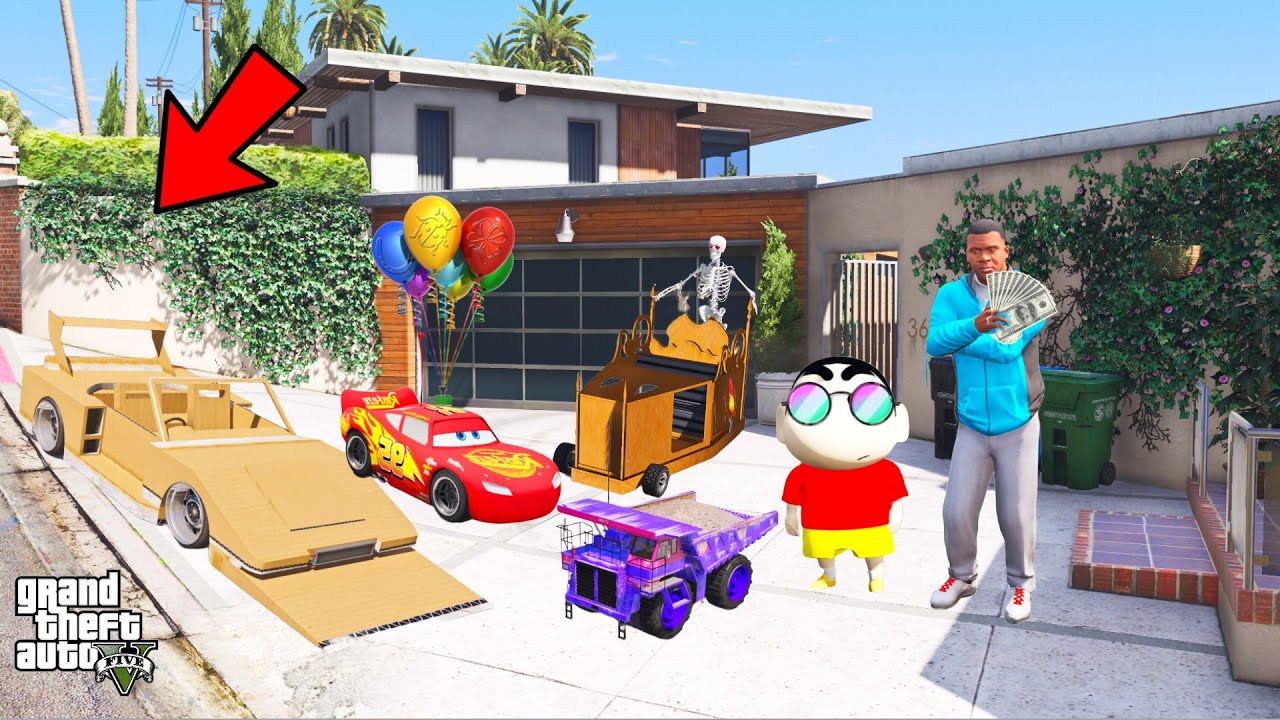 Franklin and Shinchan Made A Cardboard RC Remote Control Toy Car in GTA ...