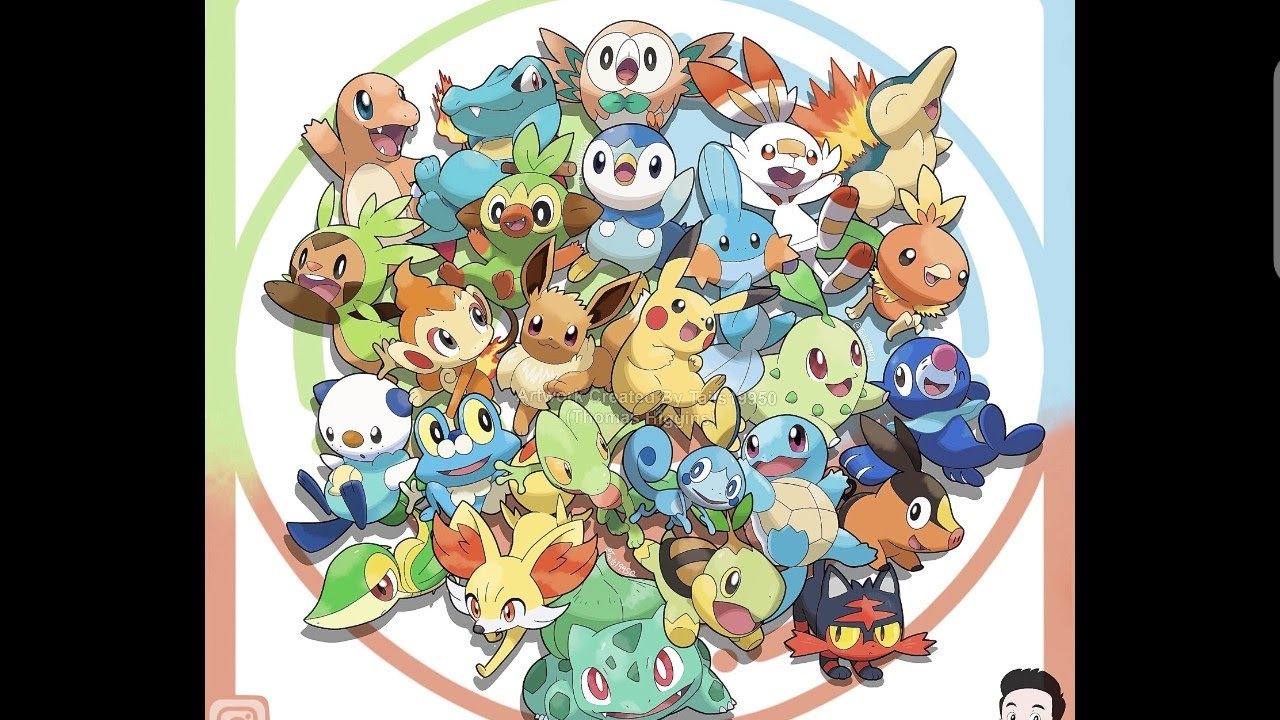 all starters in Pokemon edit (by : Shayan, Raiza and Naia - YouTube