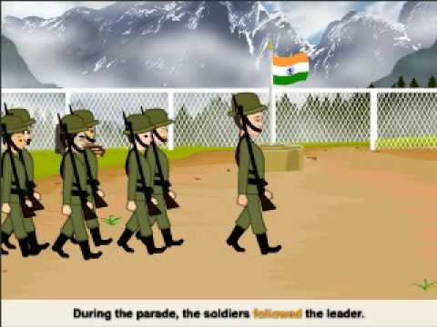 Cartoon Army Marching