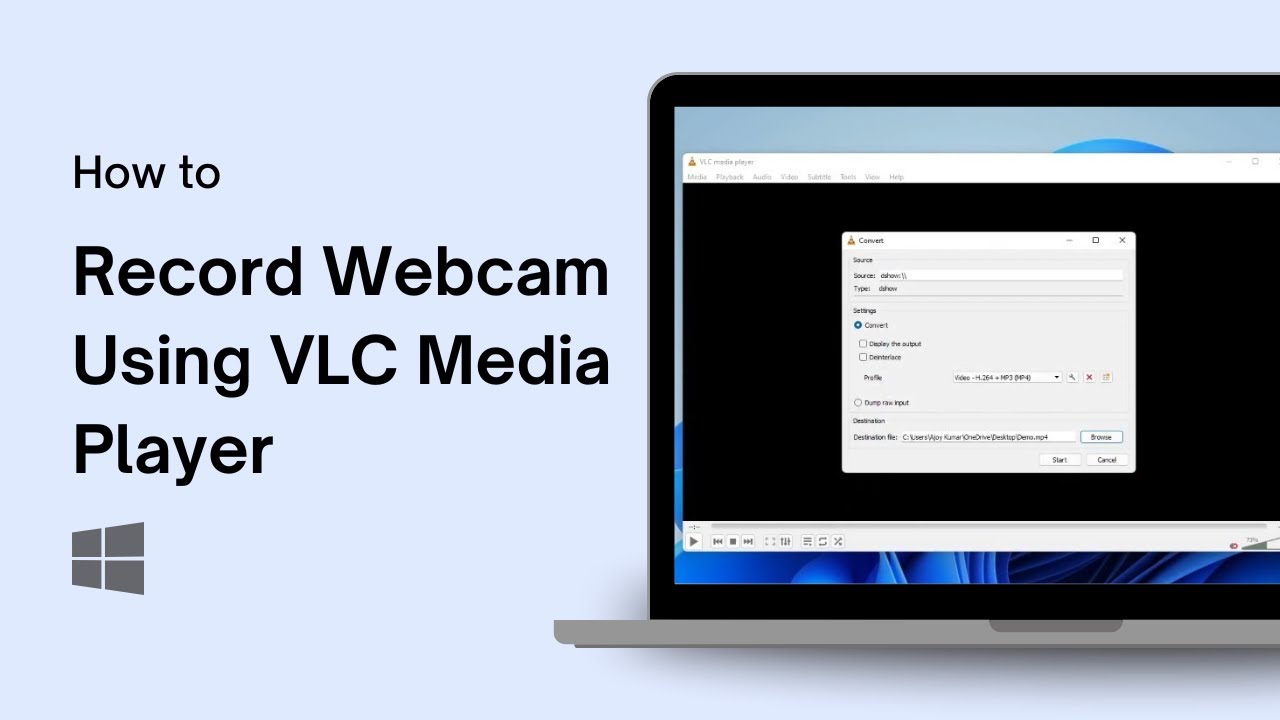 How to Record Webcam Using VLC Media Player - YouTube