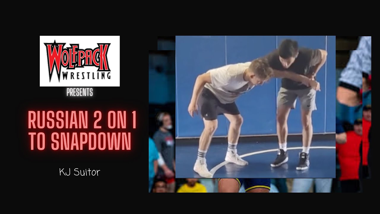 Russian 2 on 1 to Snap Down, wrestling technique, wrestling takedown - YouTube