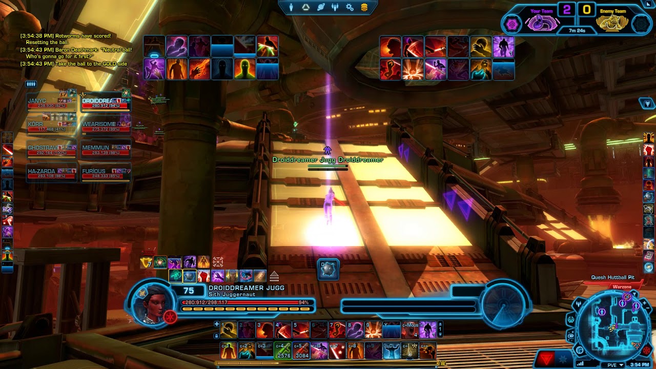 SWTOR: Huttball: Three Story Pass (Player Furíous) - YouTube