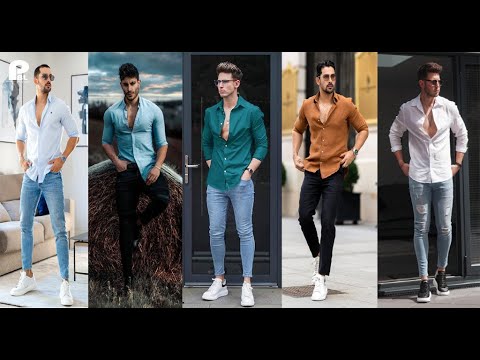 Latest Men's One Colour Shirt With Any Pant Style 2021 | Men's Casual ...