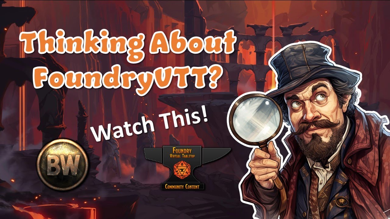 FoundryVTT 2023 Overview - Or: Why You Should Consider FoundryVTT - YouTube