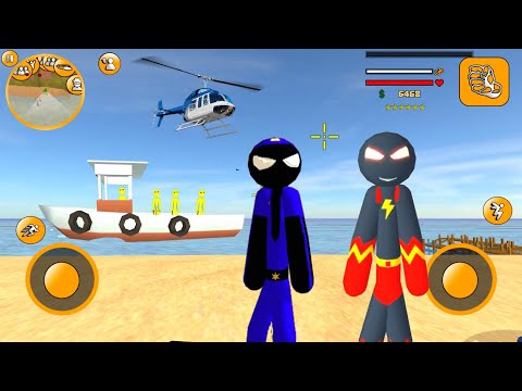 Süper Kahraman Çöp Adam Polis Oyunu - Stickman Policeman Miami Hero #7 - Android Gameplay