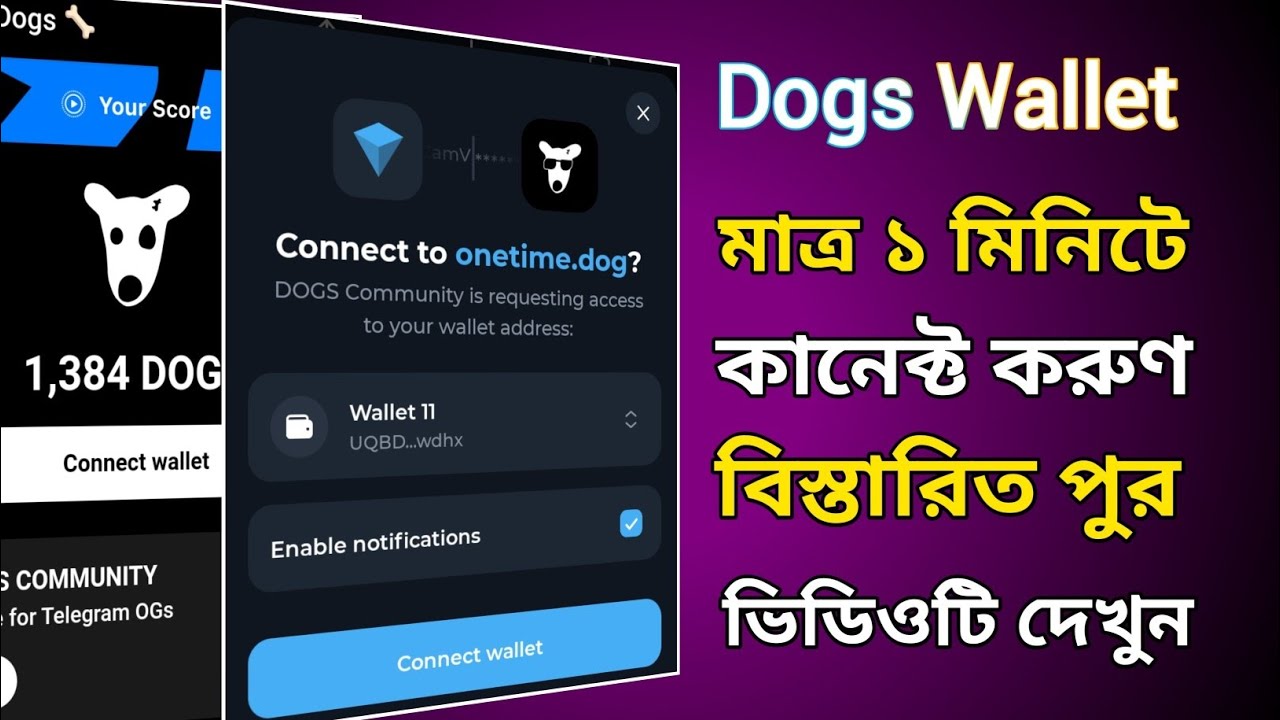 Dogs Wallet Connect | ডগসে কিভাবে ওয়ালেট কানেক্ট করব? How to conncet ...