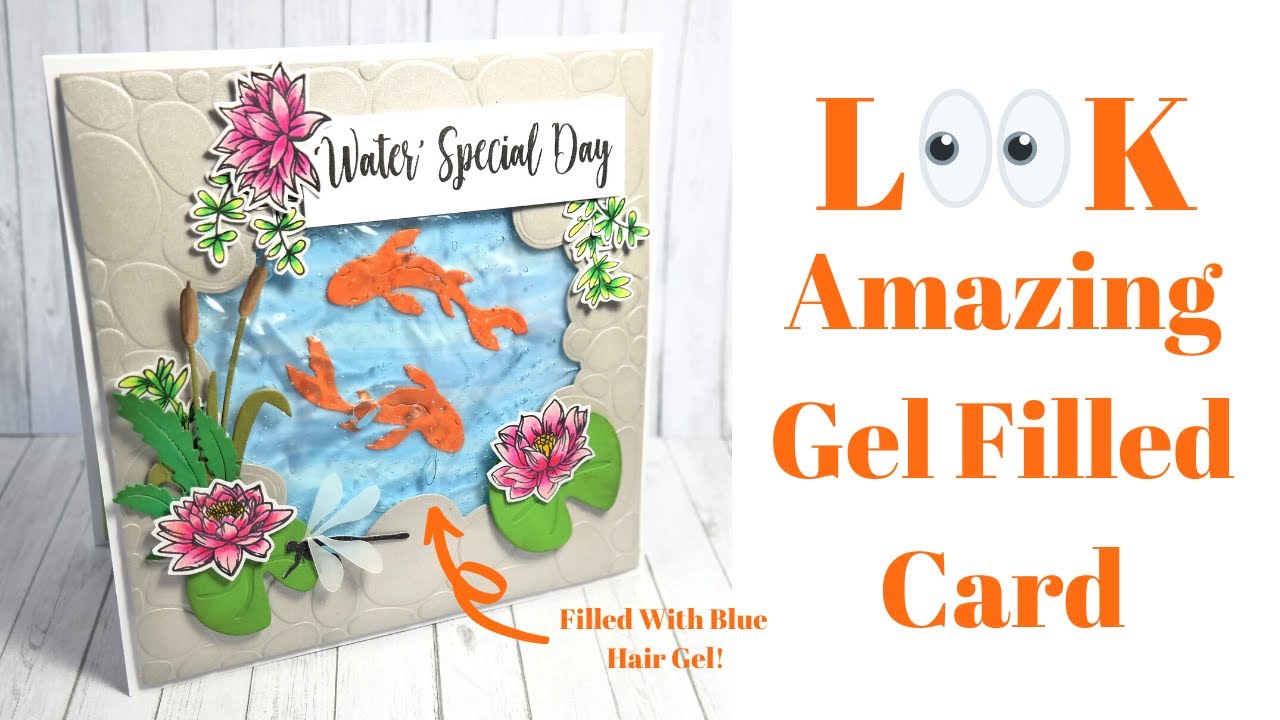 Amazing Gel Filled Cards Using REAL Hair Gel! - YouTube