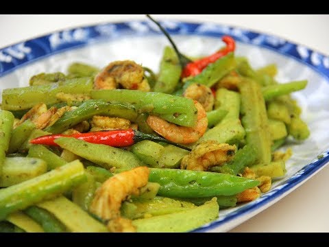 Bitter Melon (Carilie) With Shrimp Stir-fry | CaribbeanPot.com - YouTube