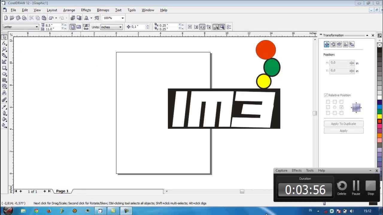 Tutorial Corel Draw 12 - YouTube