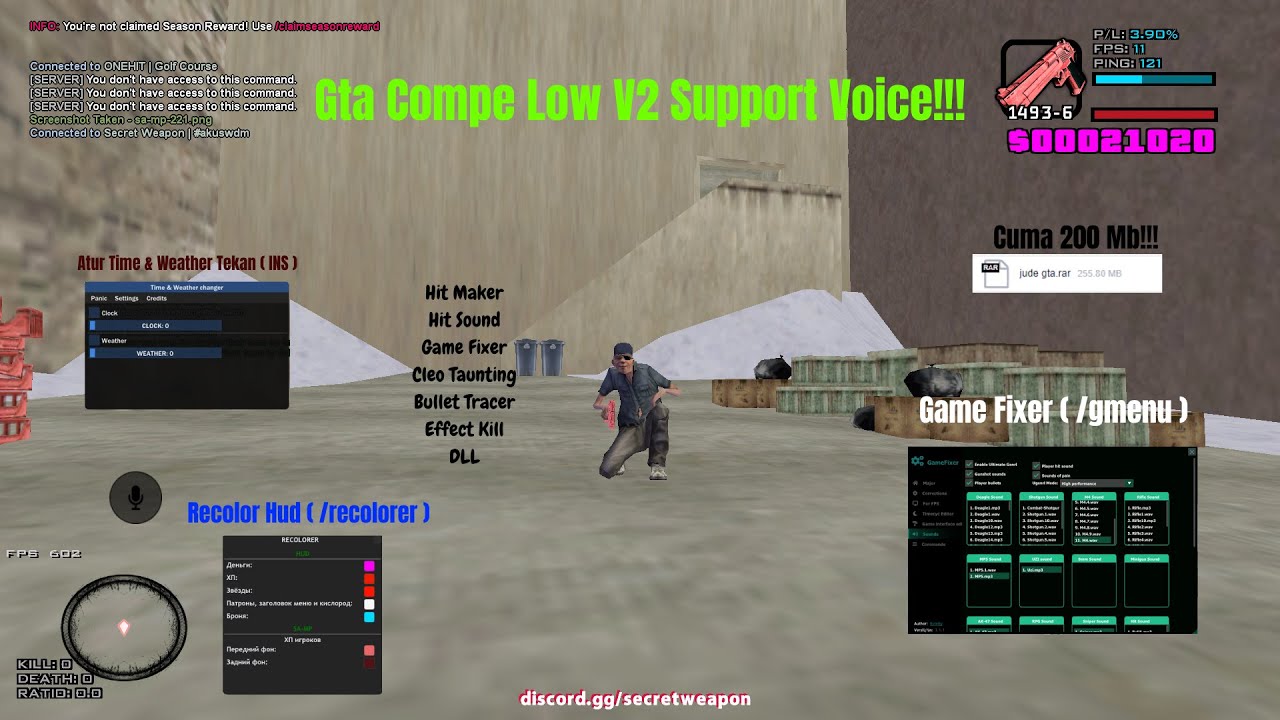 MODPACK GTA PC/LAPTOP LOW + HIGH FPS!! - GTA SAMP INDONESIA - YouTube