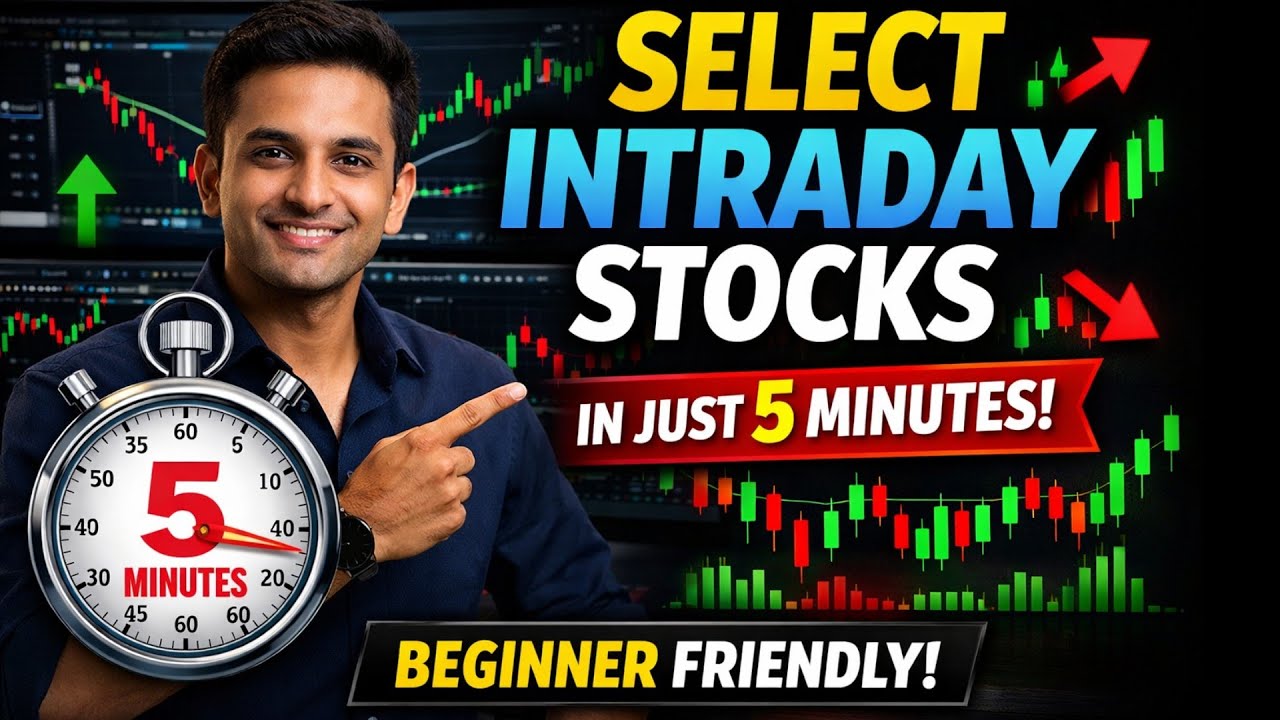 How to Select Intraday Stocks in Just 5 Minutes 💹 Beginner Friendly💹 ...