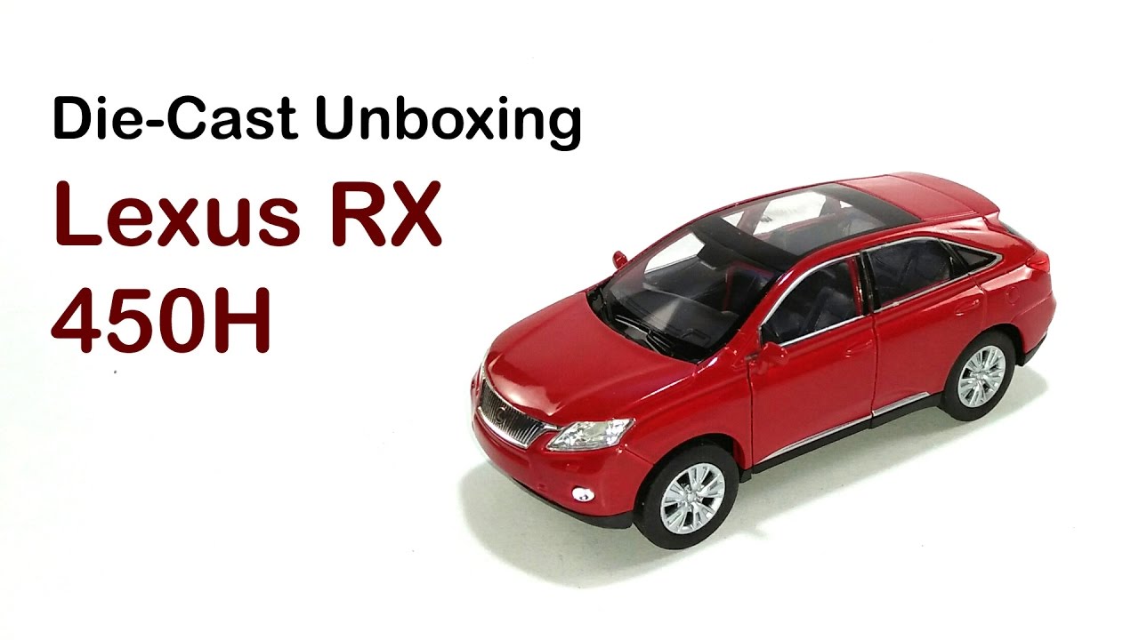 Welly NEX Lexus RX 450H Unboxing Diecast Toy Car (Dark Red) - YouTube