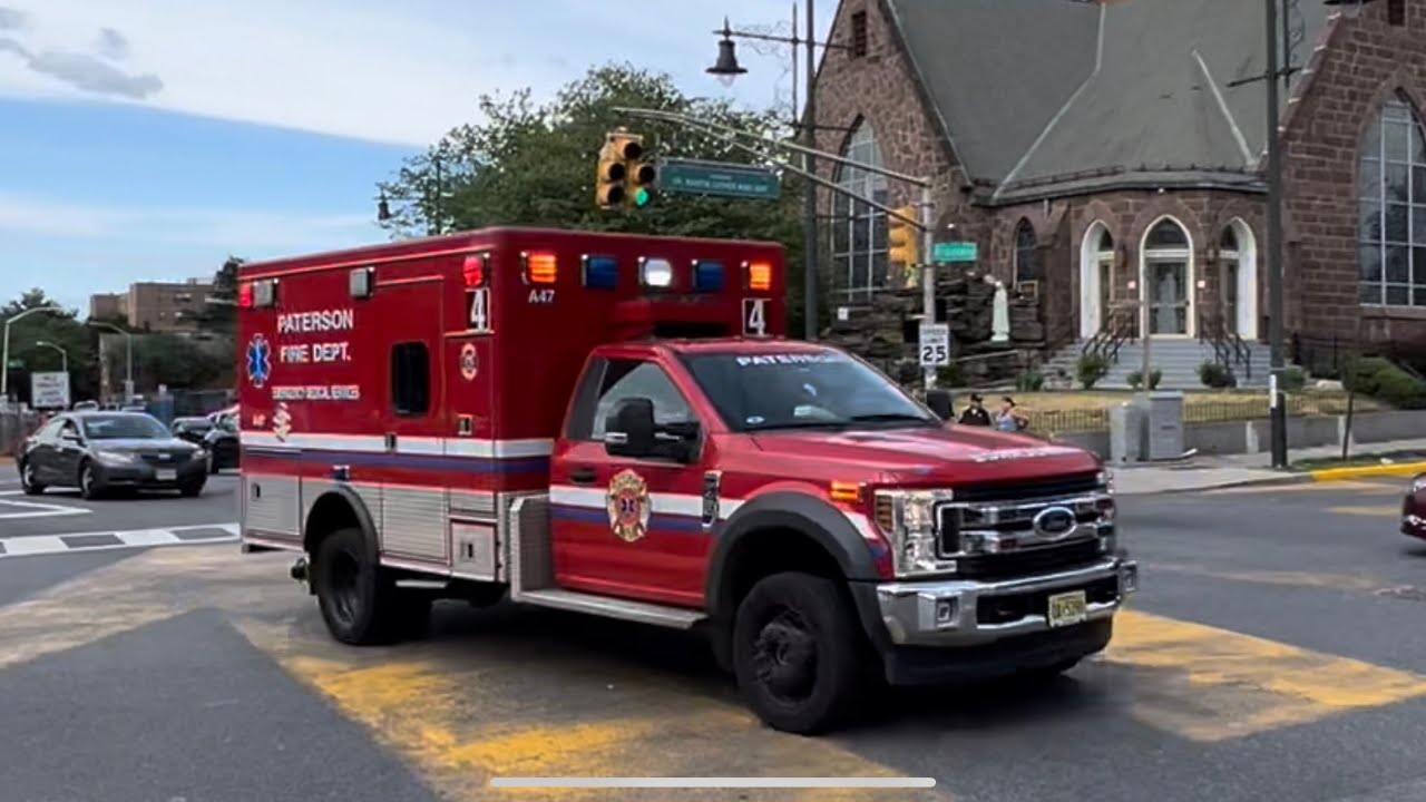 Paterson FD EMS-4 responding. 6-21-23 - YouTube