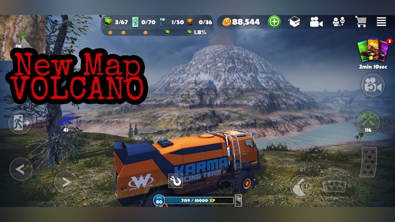 New Map Volcano and New Challenge Type - Off The Road - Open World ...