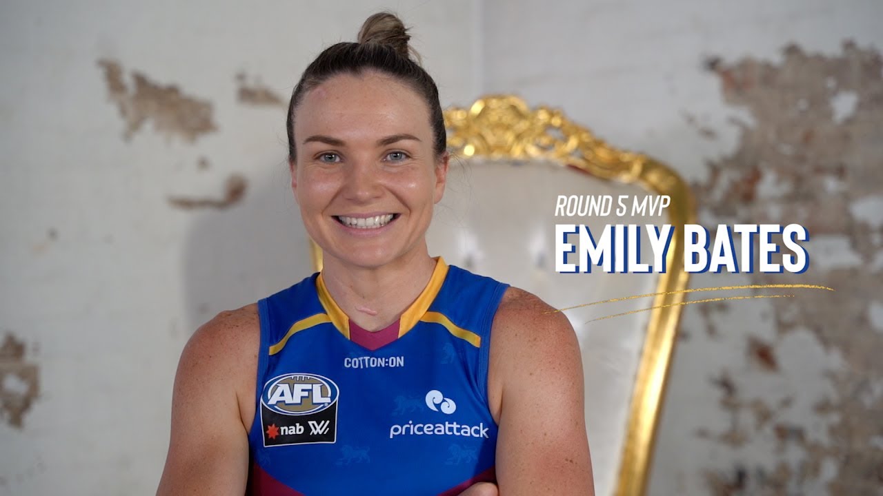 AFLW Round 5 MVP: Emily Bates - YouTube