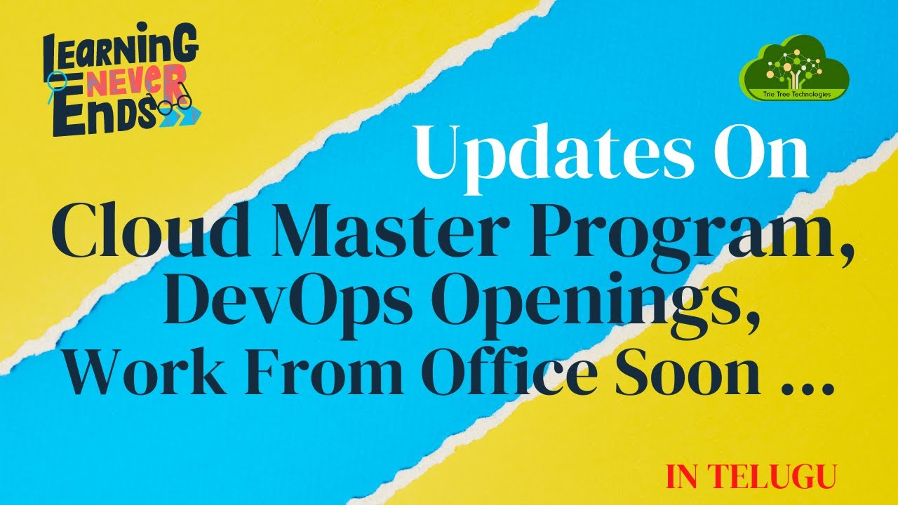 #Cloud Master Program Update | Starts From This Week | DevOps Openings ...