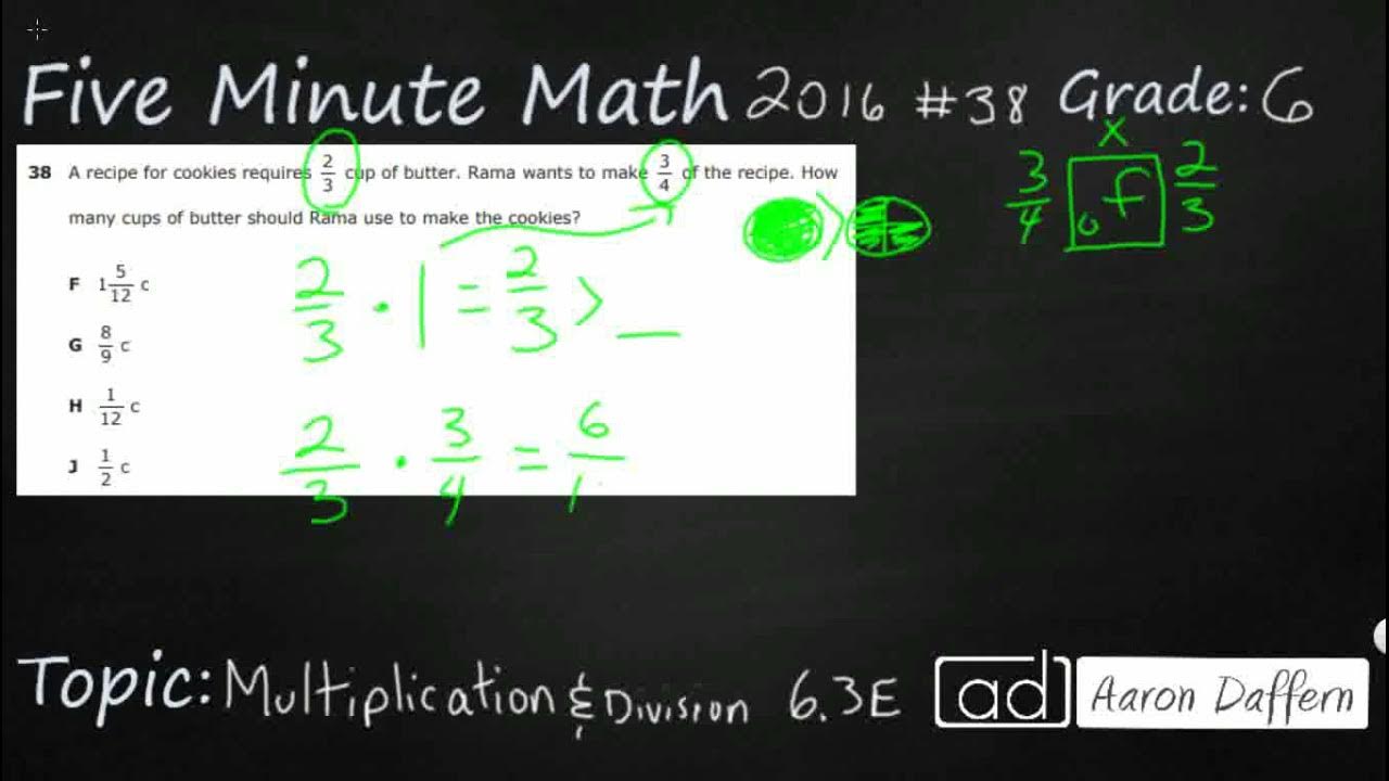 6th Grade STAAR Practice Multiplication and Division (6.3E - #2) - YouTube