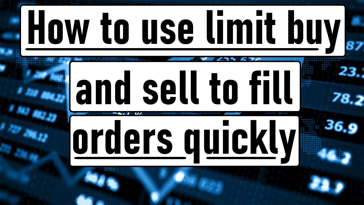 Order Books Explained - How to use limit buy and sell to fill orders ...