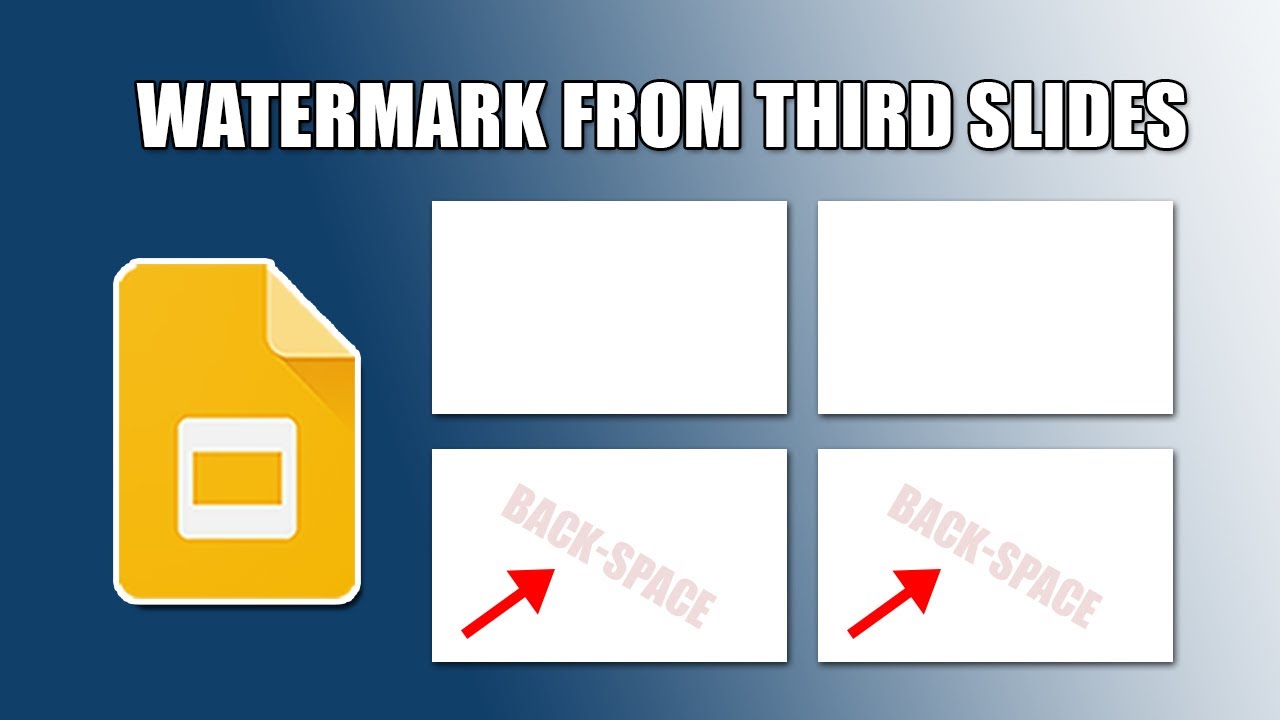 How to insert watermark from third slides in google slides - YouTube