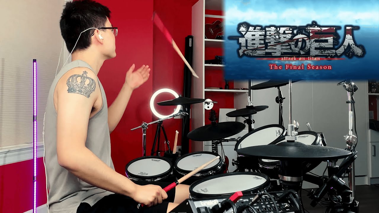 [Attack on Titan] The Rumbling drum cover | Season 4 Part 2 OP (OP7 ...