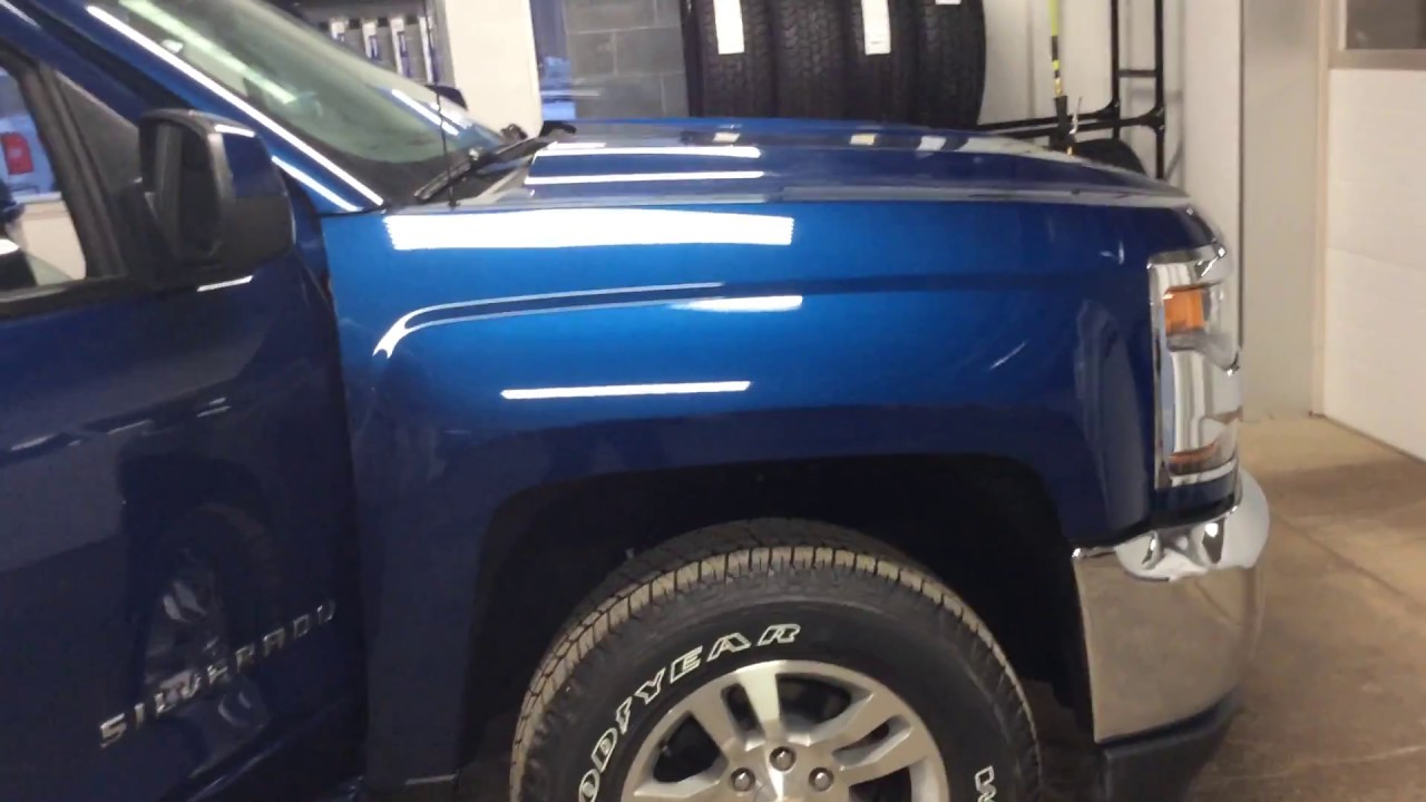 2018 Chevrolet Silverado Double Cab LT Deep ocean Blue (H18063) - YouTube