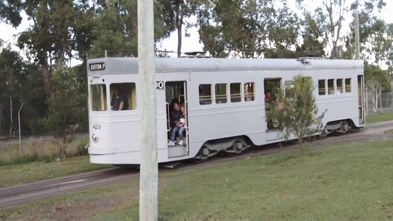 Brisbane FM Tram 429 at Brisbane Tramway Museum Queensland. 30 May 2010 ...