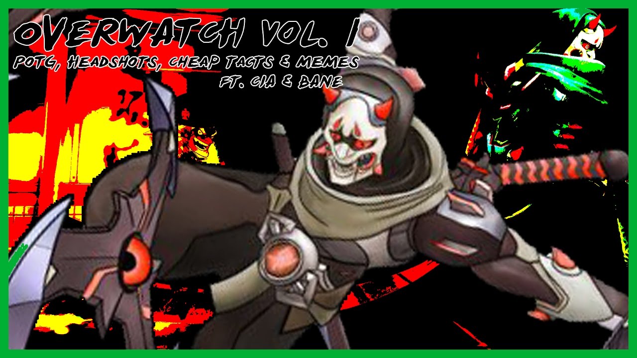 Overwatch ft CIA & Bane //PoTG, Headshots, Cheap tacts & memes - YouTube