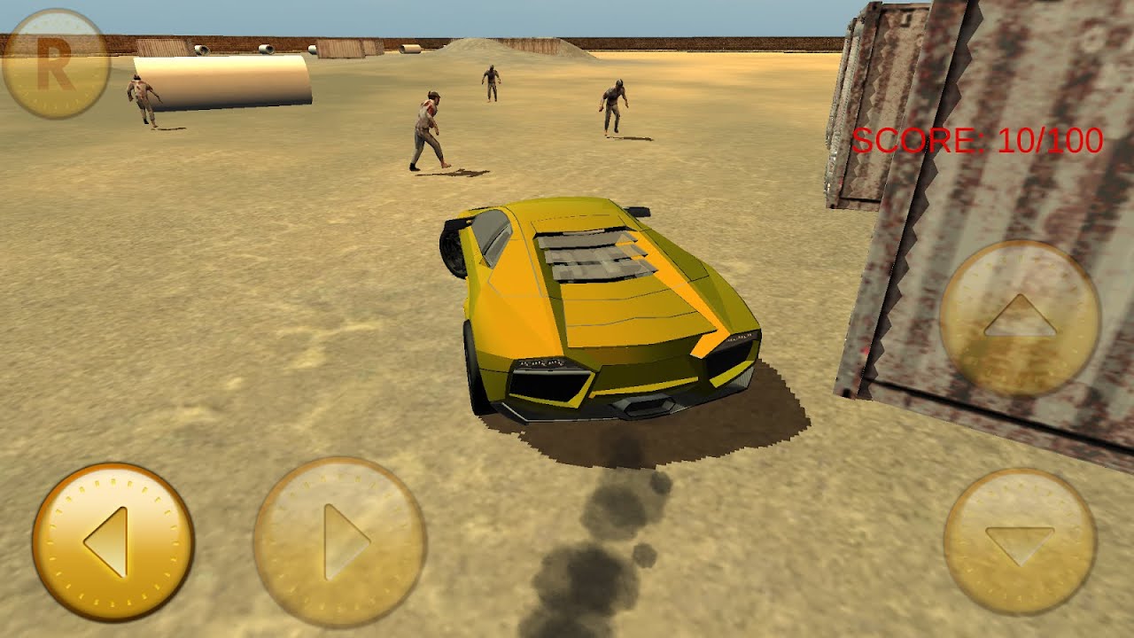 Extreme Car Zombie Run Over Android GamePlay - YouTube