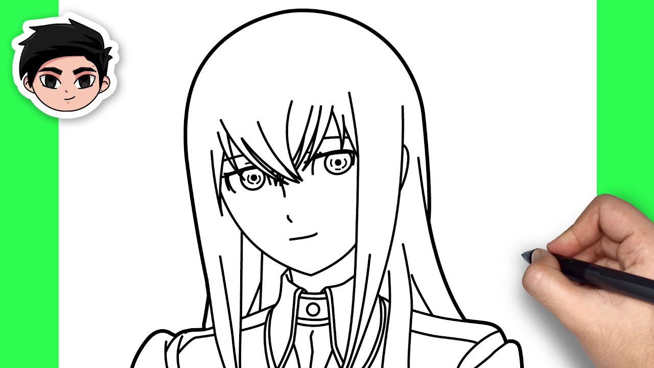 How To Draw Kurisu Makise | Steins;Gate - Easy Step By Step Tutorial ...