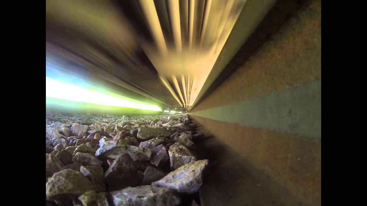 Amtrak High Speed Train passes over Camera in HD - YouTube