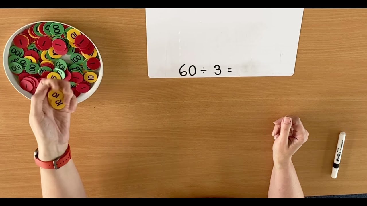 Year 3 - Division - Place value counters - YouTube