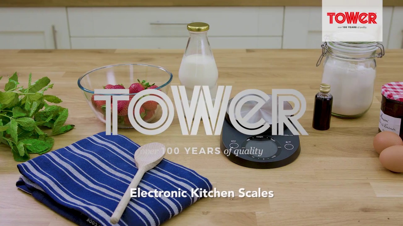 Tower Digital Electronic Kitchen Scales - YouTube