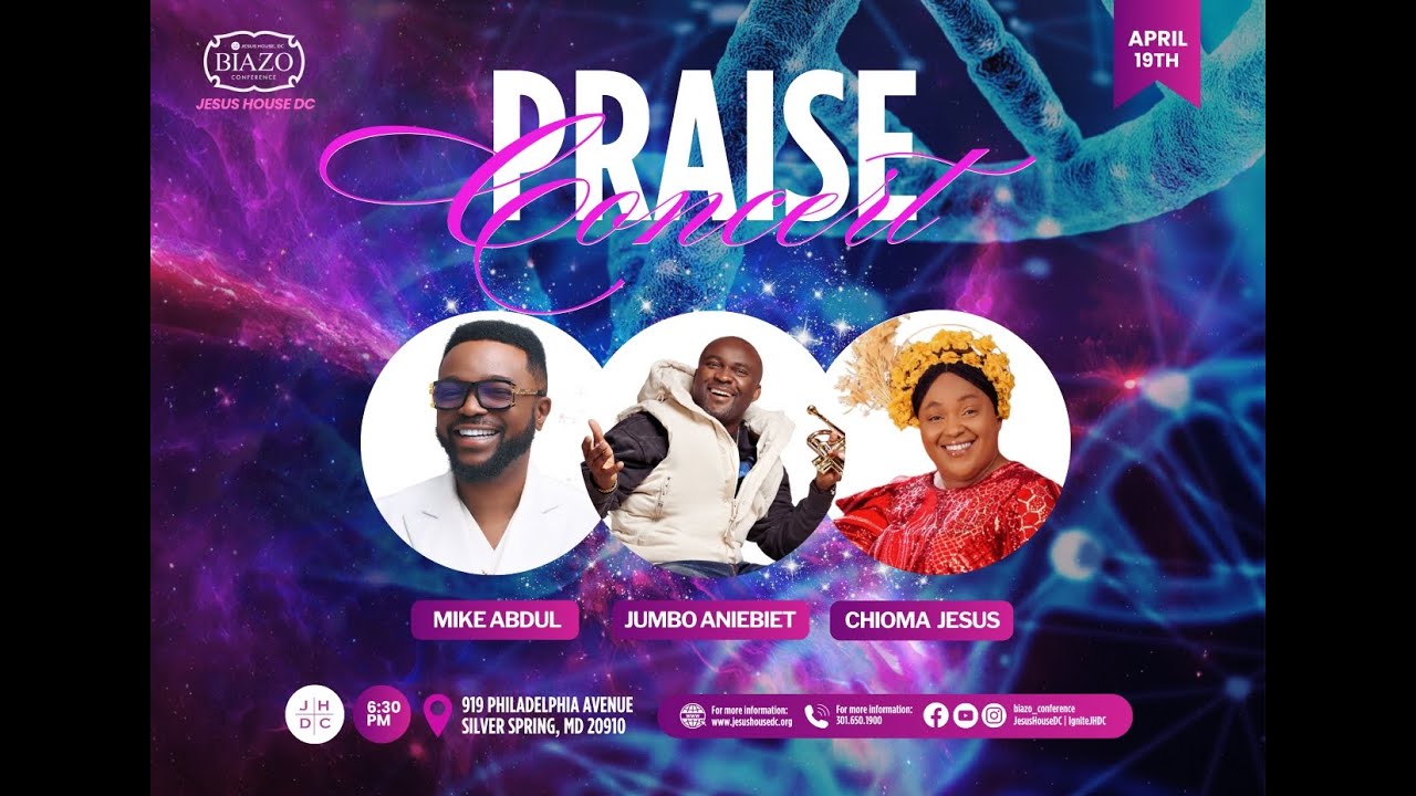 JHDC | BIAZO - DNA Praise Concert | Jumbo Aniebiet | Mike Abdul | Chioma Jesus | 4/19/2024 - YouTube