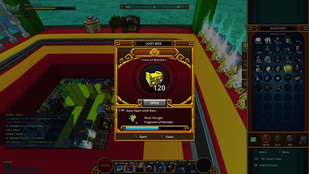 Trove ao vivo (abrindo caixa de flux) [ps5] - YouTube