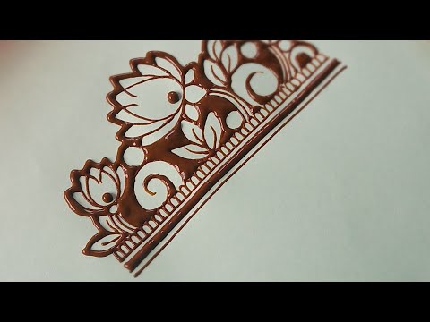 how to Mehndi lotus flower tutorial