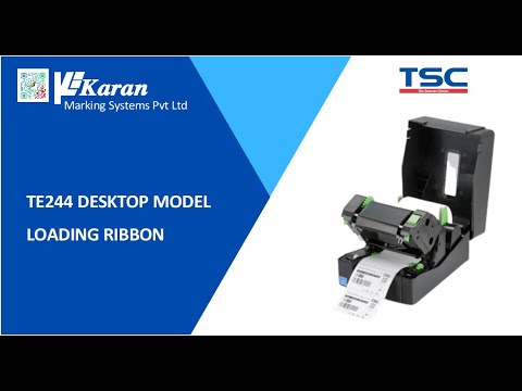 TSC TE244 & TT065-52 / TT065-62 LOADING RIBBON - YouTube