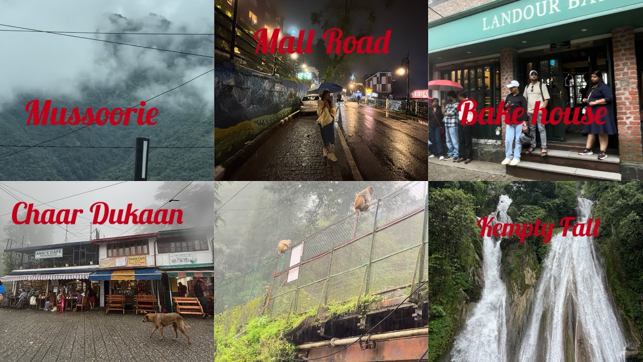 Mussoorie In Monsoon😍 #mallroad #landour #chardukaan #kemptyfall - YouTube