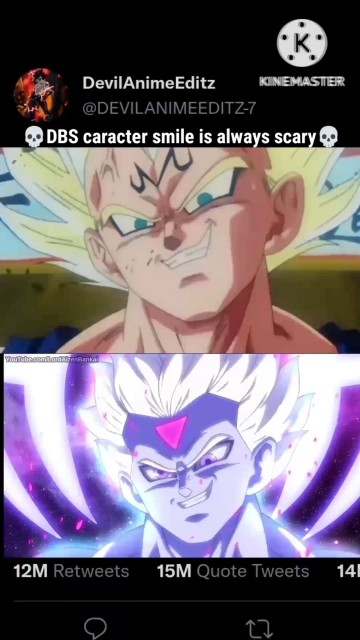 #DBS caracters smile is always scary💀#dragonball #anime #viral #shorts ...