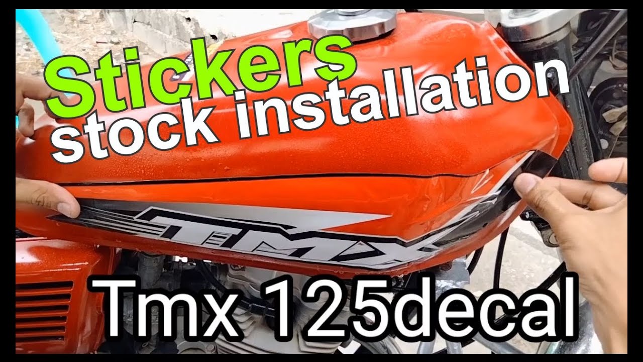 TMX 125 STICKER stock installation - YouTube
