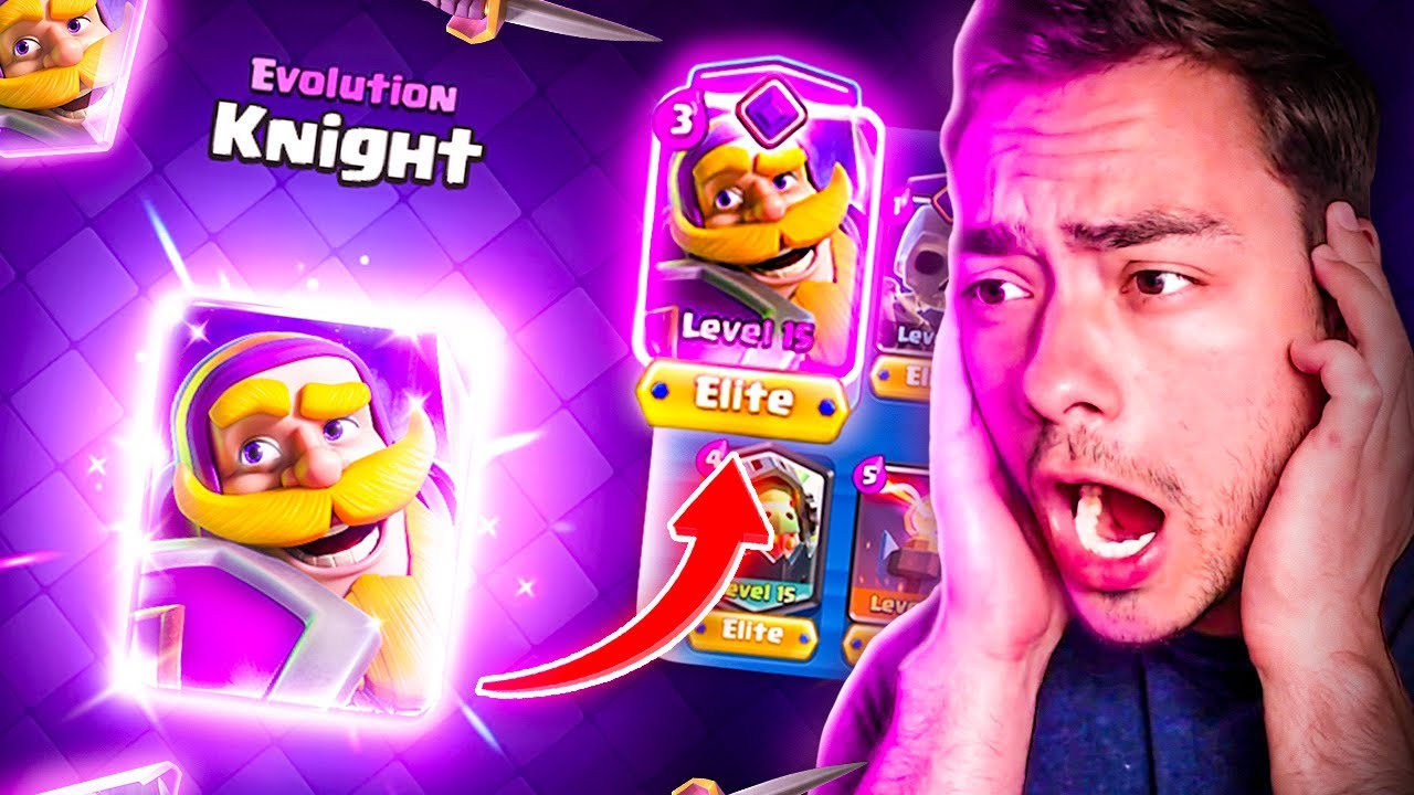 KNIGHT IS DE NIEUWE EVOLUTION KAART OP CLASH ROYALE!! - YouTube